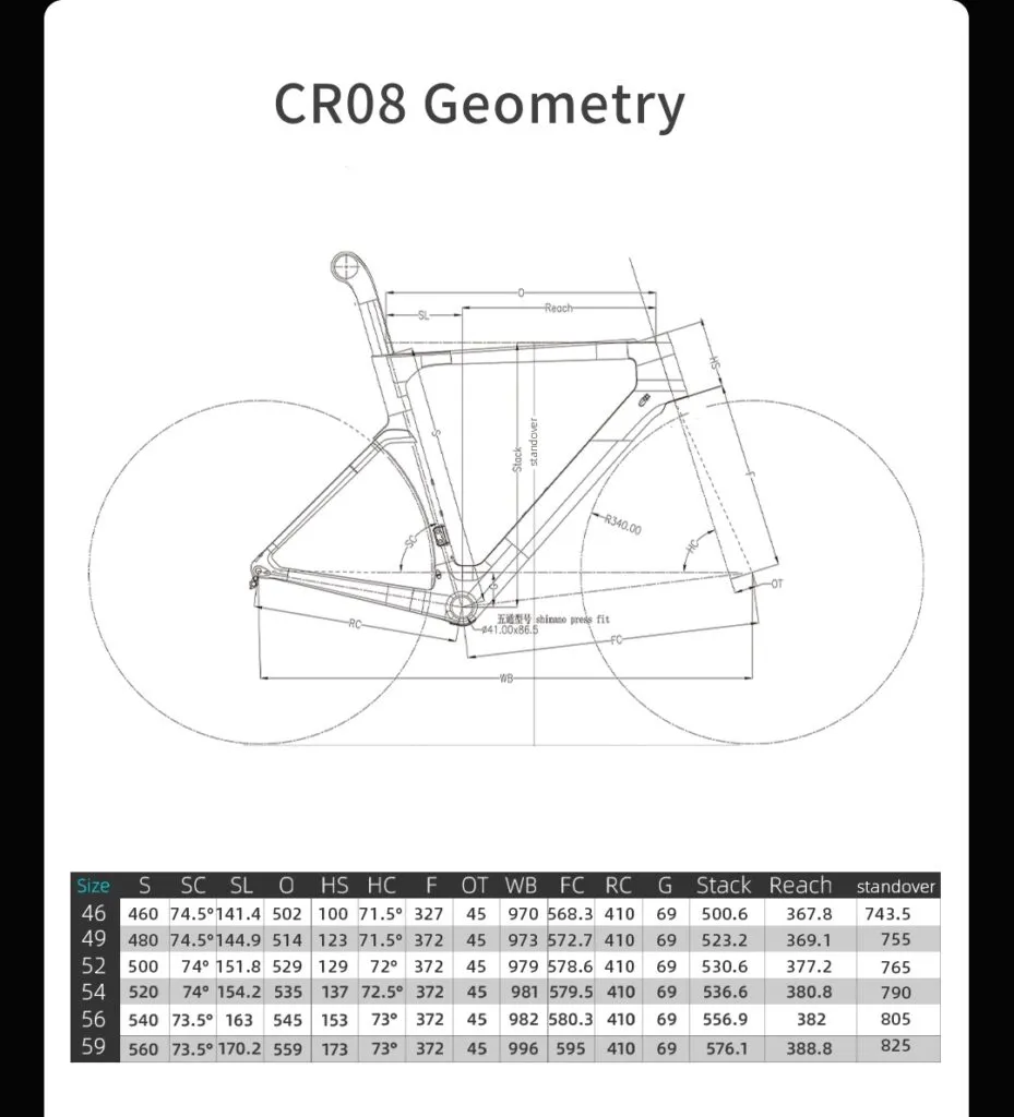 CR08 Aero Carbon Road Bicycle Frame - Carbon Fiber Bike Frame ...